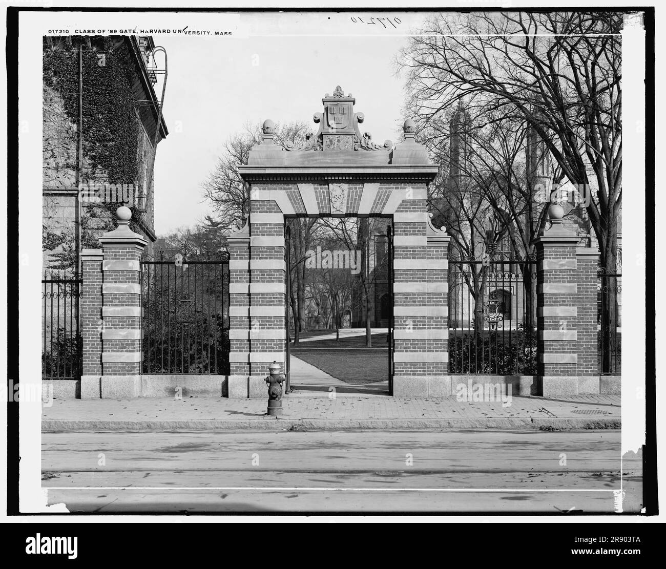 Harvard university campus Banque d'images noir et blanc - Alamy