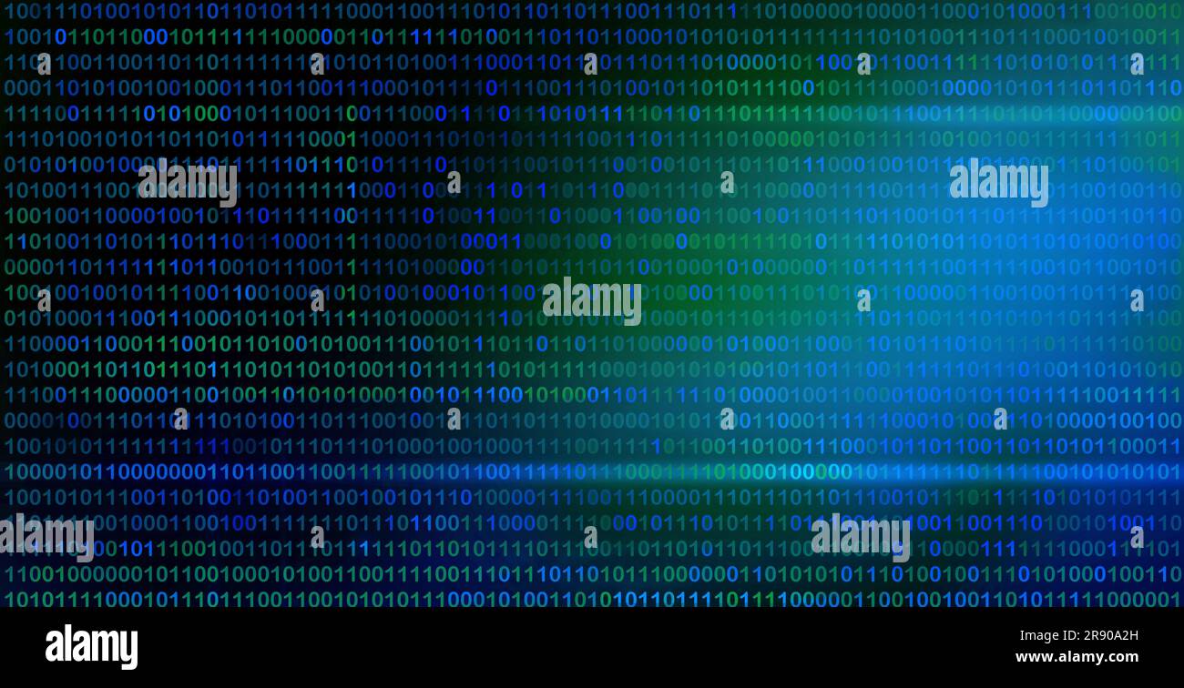 Arrière-plan de code binaire. Nombres binaires. Concept de Big Data et ...