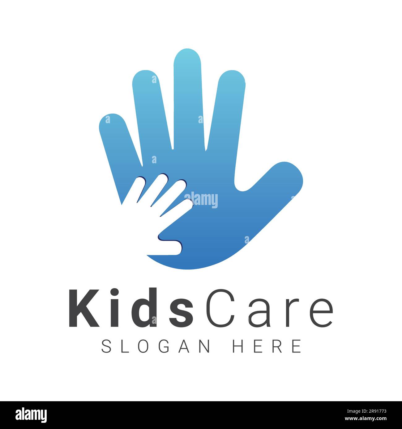 Kids help logo Banque d'images vectorielles - Alamy