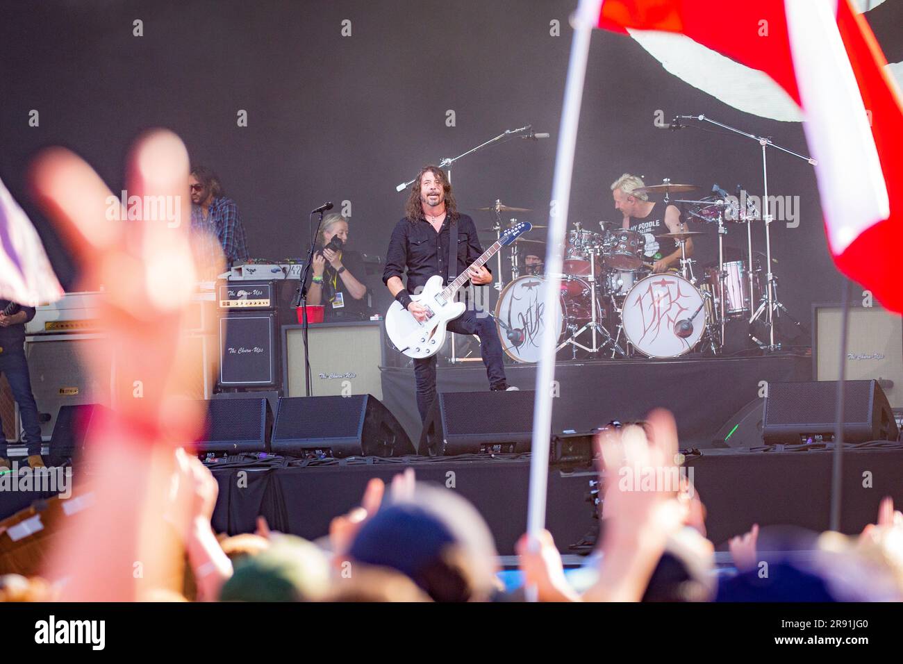 Dave Grohl of the Foo Fighters performs as The Churnups during the ...