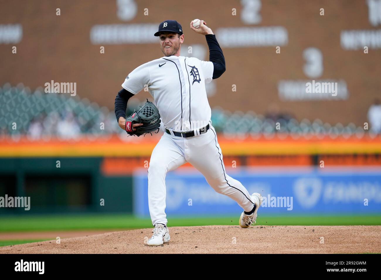 Detroit Tigers Pitcher Joey Wentz Throws Against The Minnesota Twins In