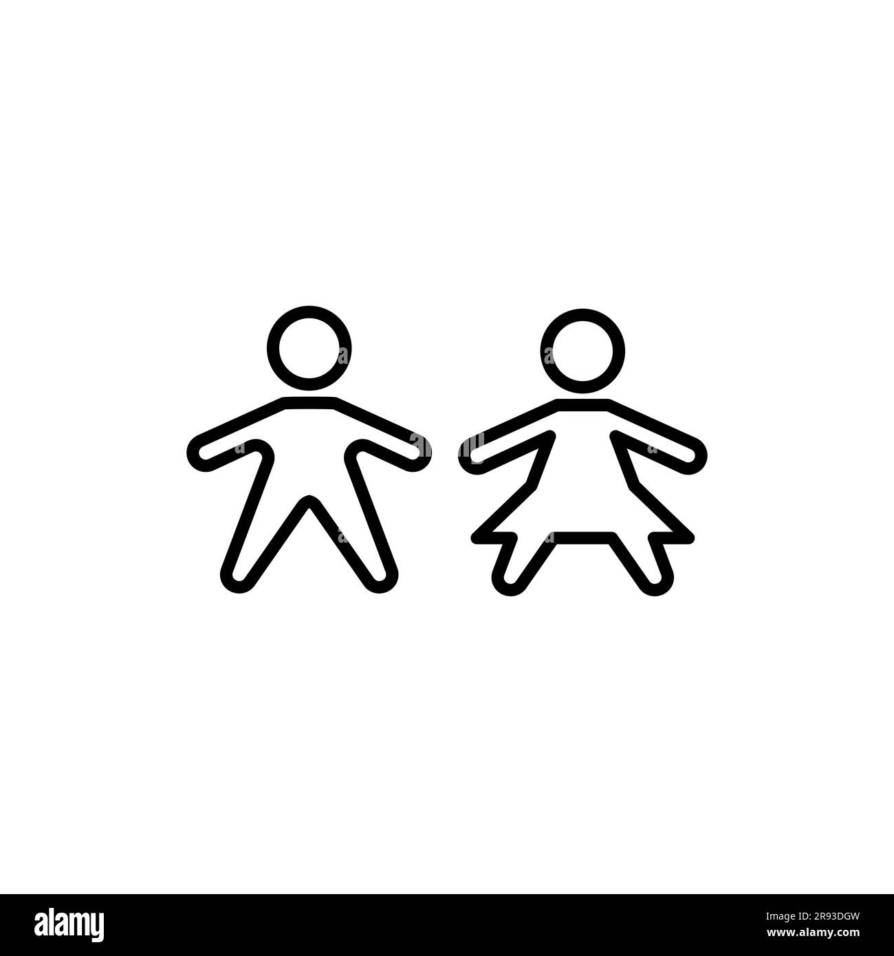 Male female sign icon symbols Banque de photographies et d’images à ...