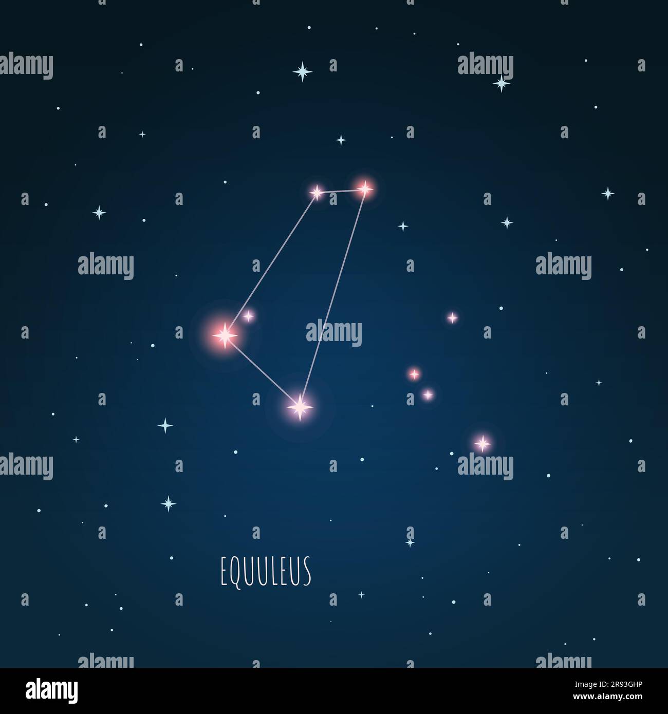 Equuleus constellation space astronomy Banque de photographies et d’images à haute résolution ...