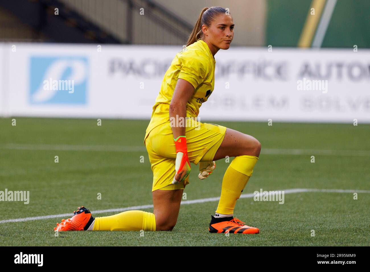 Portland, États-Unis. 23rd juin 2023. Aubrey Kingsbury, gardien de but ...