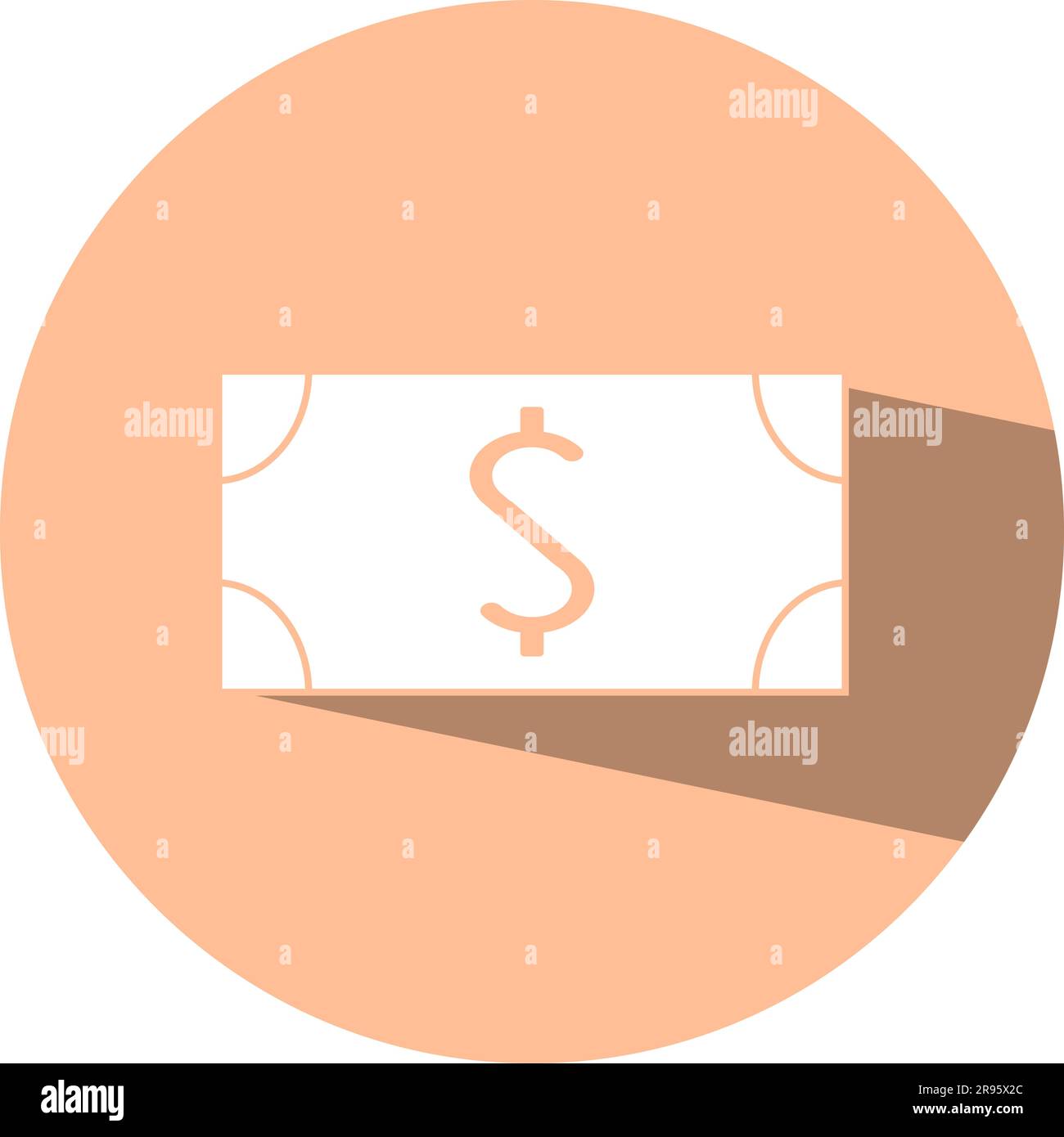 symbole symbole symbole dollar. icône argent sur fond blanc Image ...