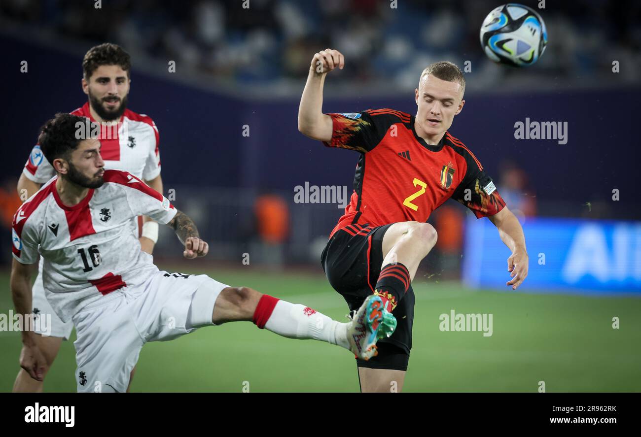 Tbilissi, Géorgie. 24th juin 2023. Irakli Azarovi, de Géorgie, et Hugo ...