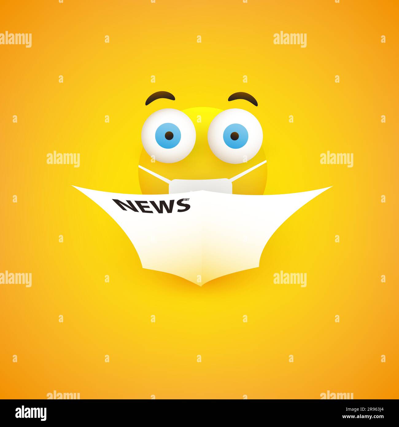 Actualités surprenantes - Emoticon avec des yeux en relief lit un ...