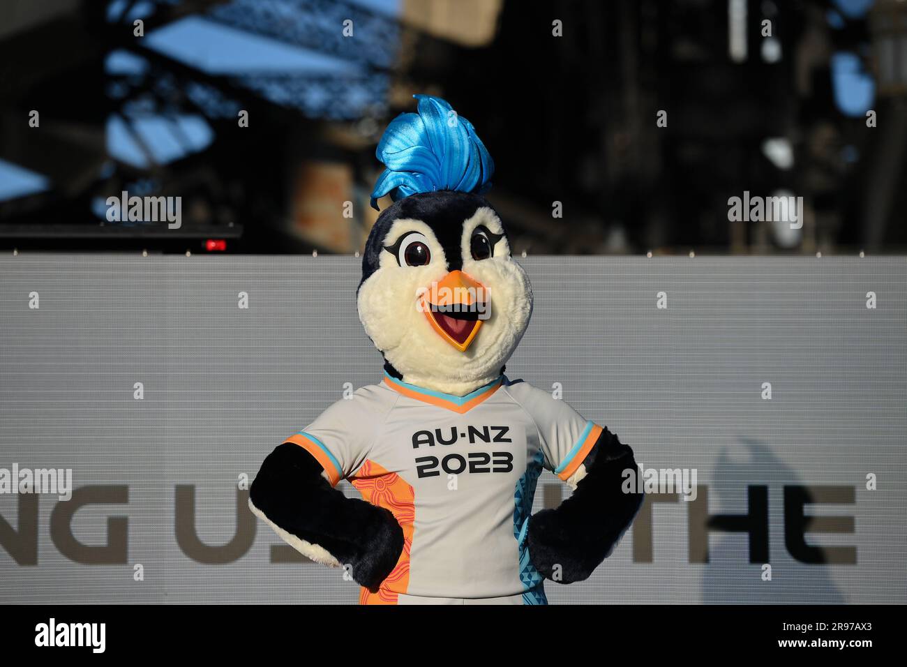 Tazuni pose lors de la coupe du monde féminin de la FIFA 2023 Sydney ...