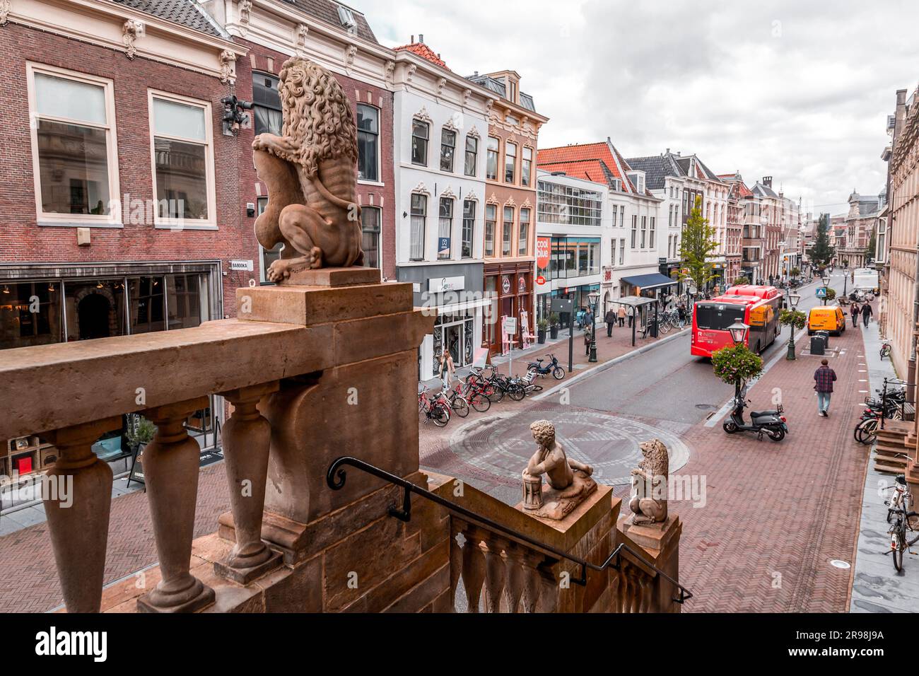 Leiden, pays-Bas - 7 octobre 2021 : détail de l'hôtel de ville de ...