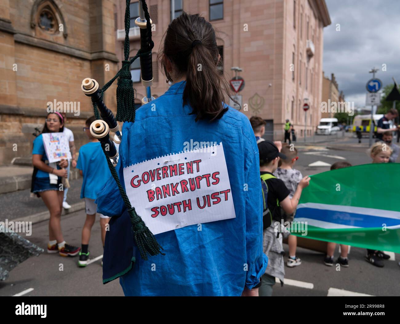Glasgow, le 24th juin. Manifestation à Glasgow par le groupe Glasgow ...