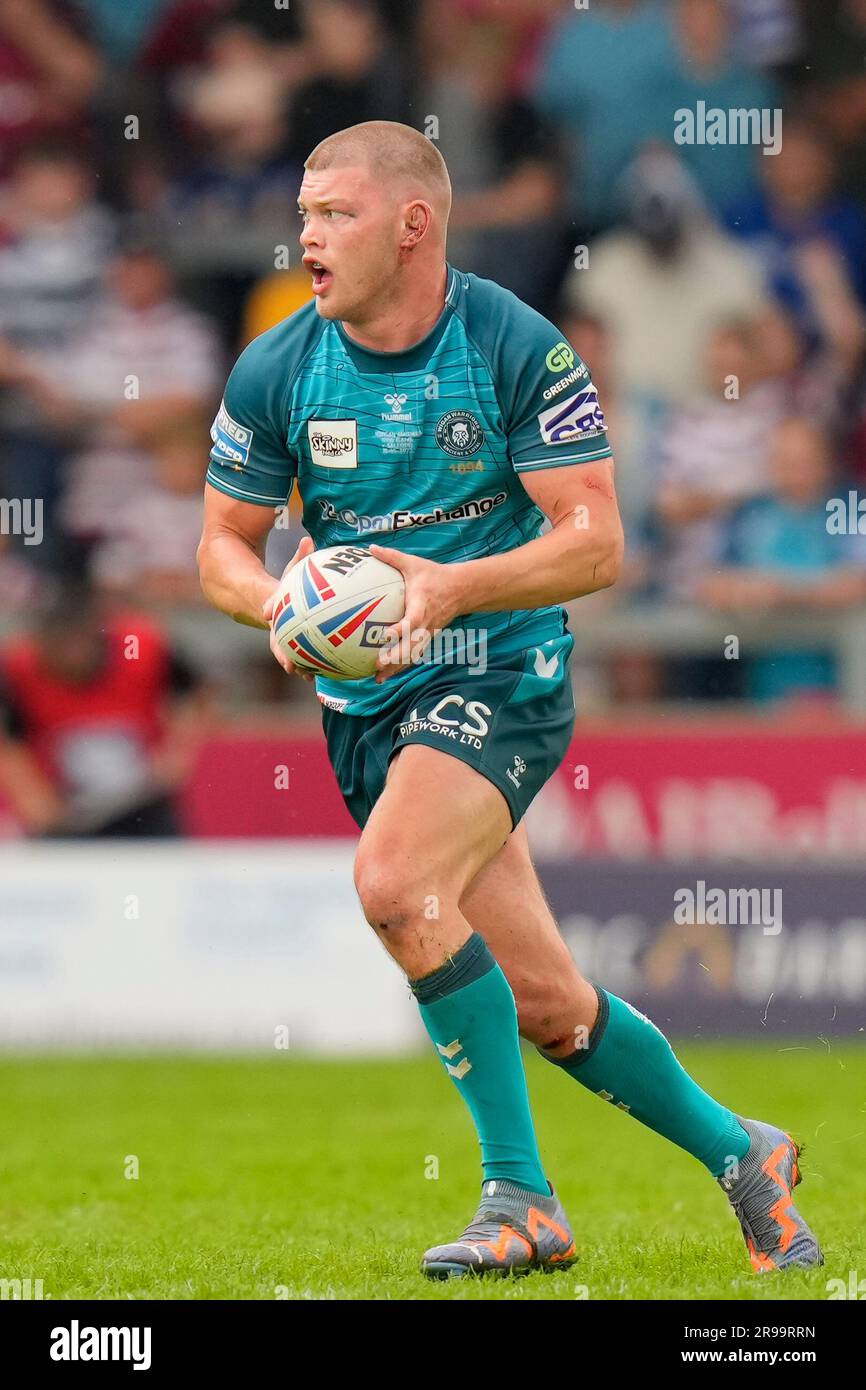 Morgan Smithies #13 de Wigan Warriors pendant le match de la Super ...