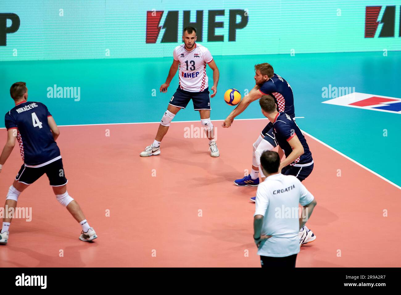 Zadar, Croatie. 25th juin 2023. Filip Sestan de Croatie pendant le CEV ...