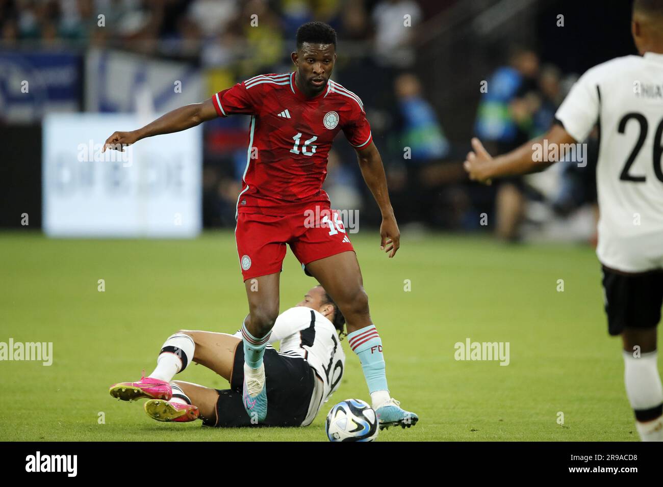 GELSENKIRCHEN - (LR) Leroy Sane d'Allemagne, Jefferson Lerma de ...
