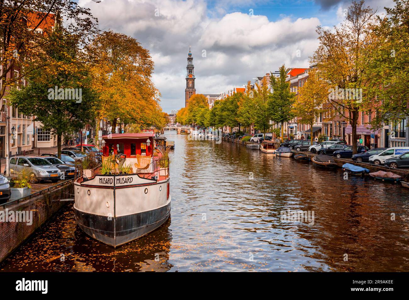 Amsterdam, pays-Bas - 14 octobre 2021 : canaux et architecture ...