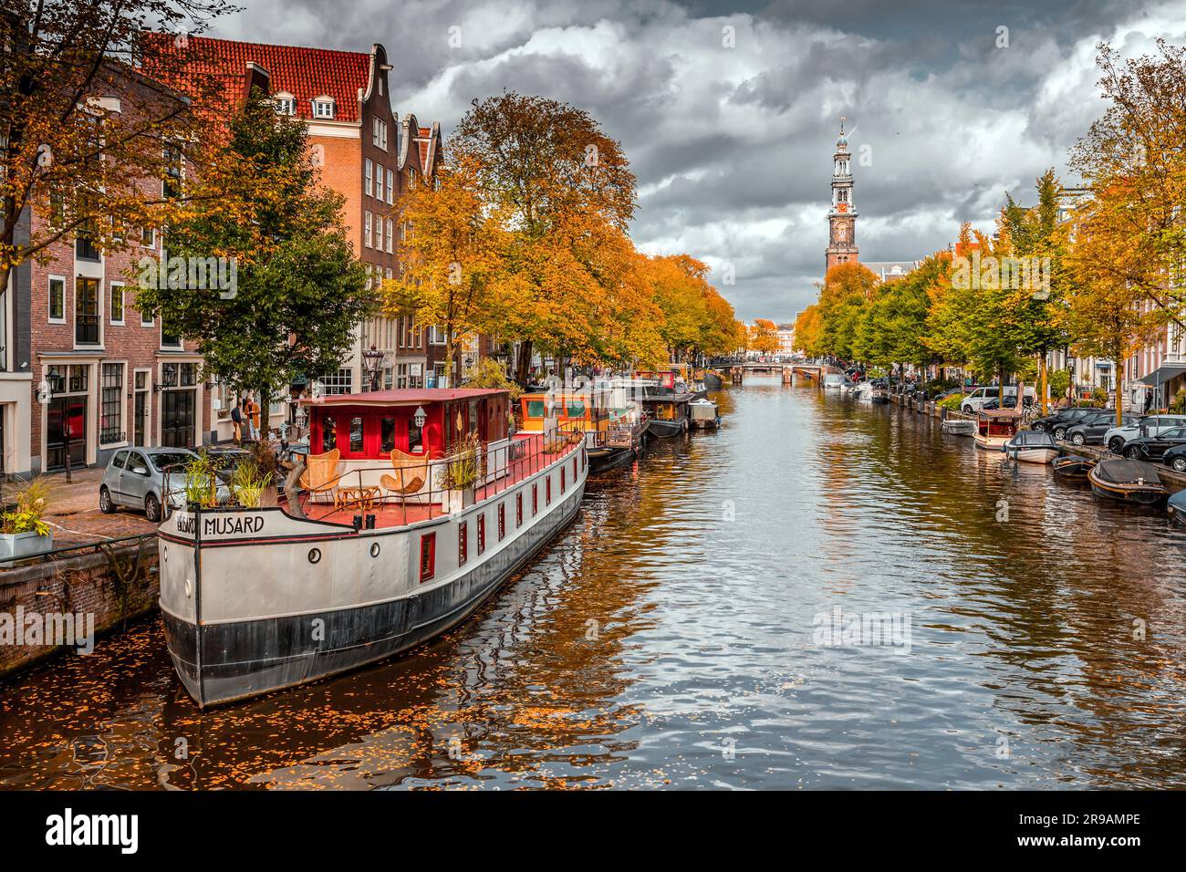 Amsterdam, pays-Bas - 14 octobre 2021 : canaux et architecture ...