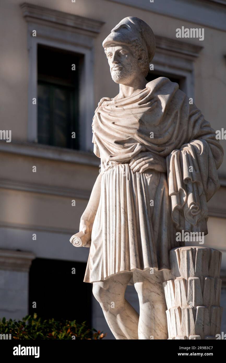 Statue en marbre de Pericles à Athènes. Pericles était un politicien et ...