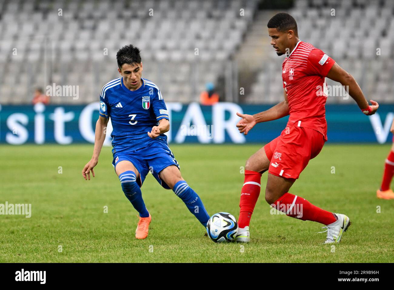Cluj Napoca Roumanie 25th Juin 2023 Swiss U21 s Nicolas Vouilloz Et cluj-napoca-roumanie-25th-juin-2023-swiss-u21-s-nicolas-vouilloz-et