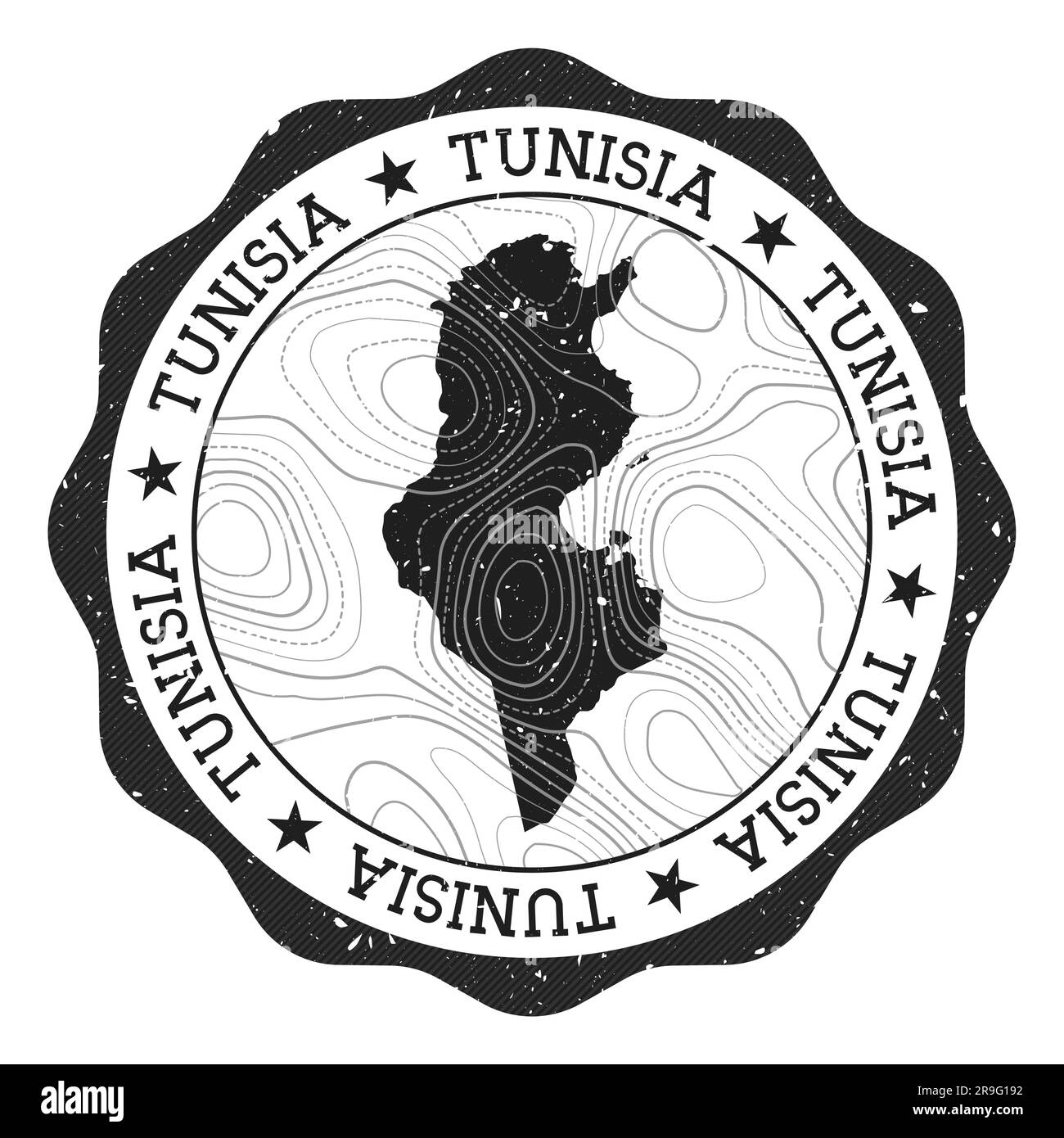 Carte postal tunisie Banque d'images noir et blanc - Alamy