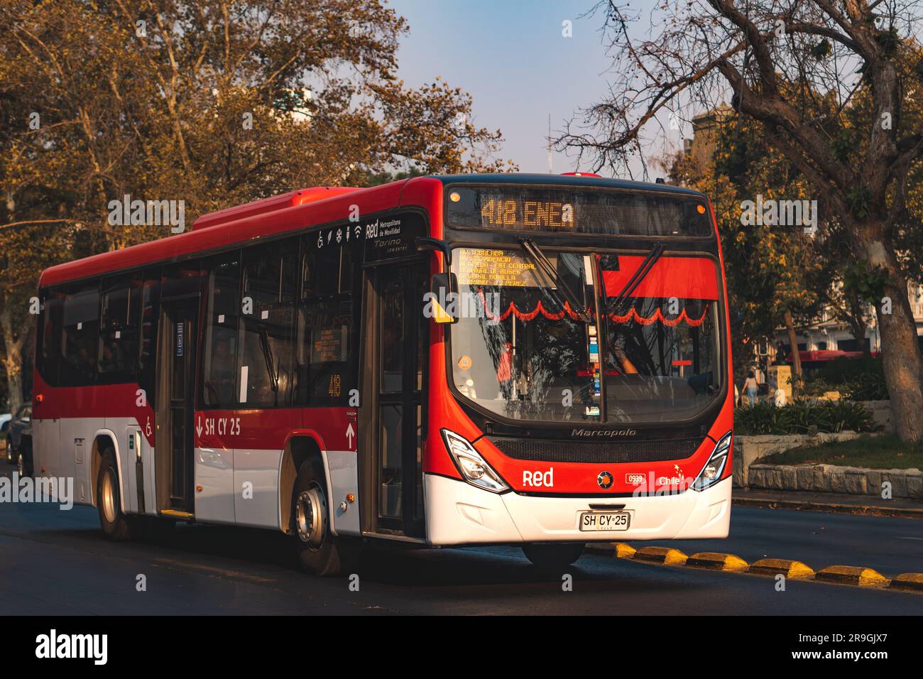 Santiago, Chili - 09 février 2023: Un tout nouveau transport public ...
