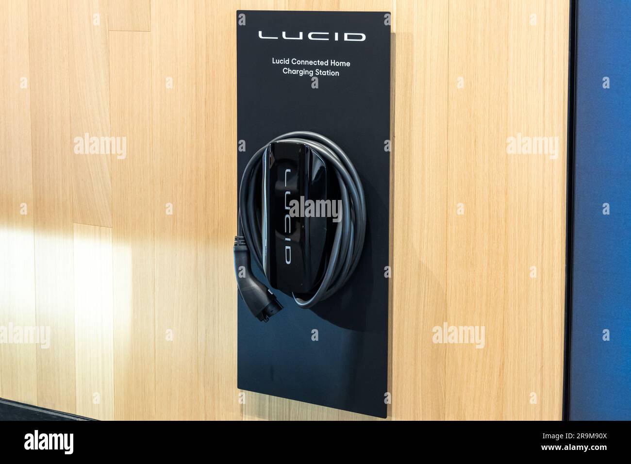 Plano Legacy West, Texas, Etats-Unis - 26 juin 2023: Station de charge ...