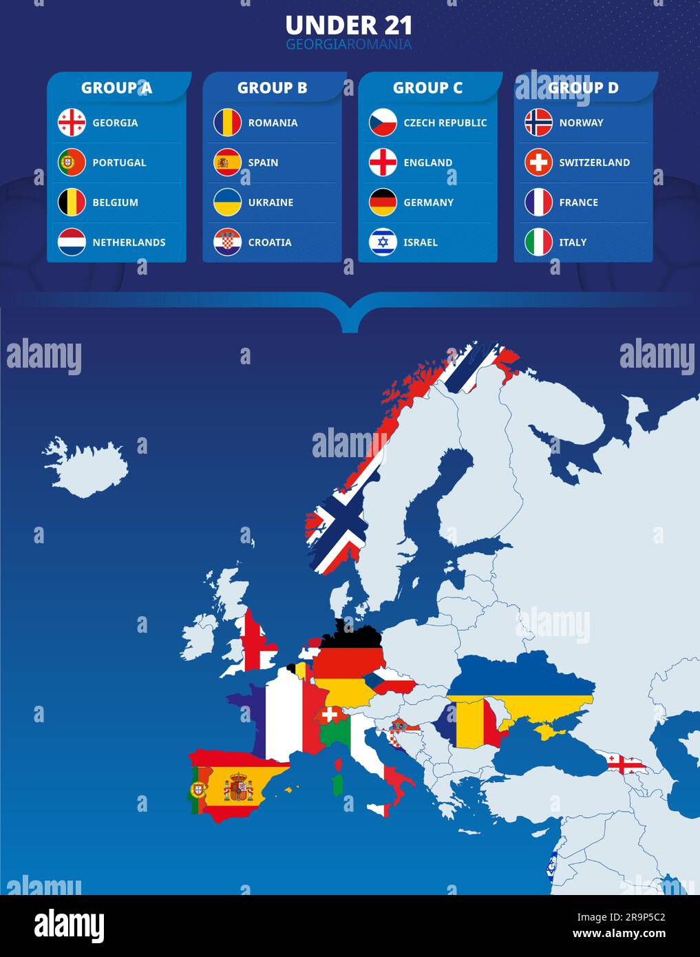 U21 euro 2023 Banque d'images vectorielles - Alamy