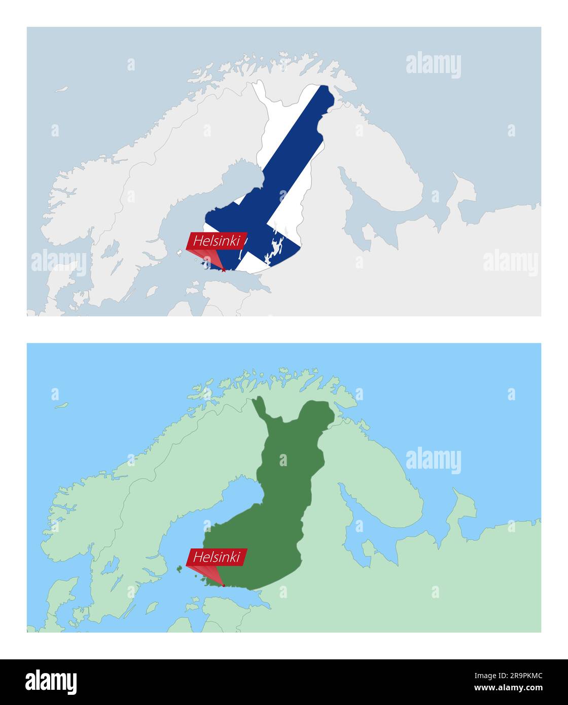 Helsinki map Banque d'images détourées - Alamy