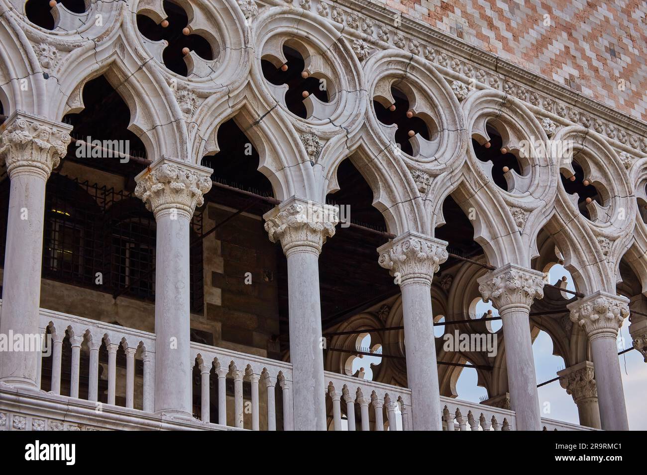 Détails de Venise, place San Marco de la ville de Venise. Clocher de ...