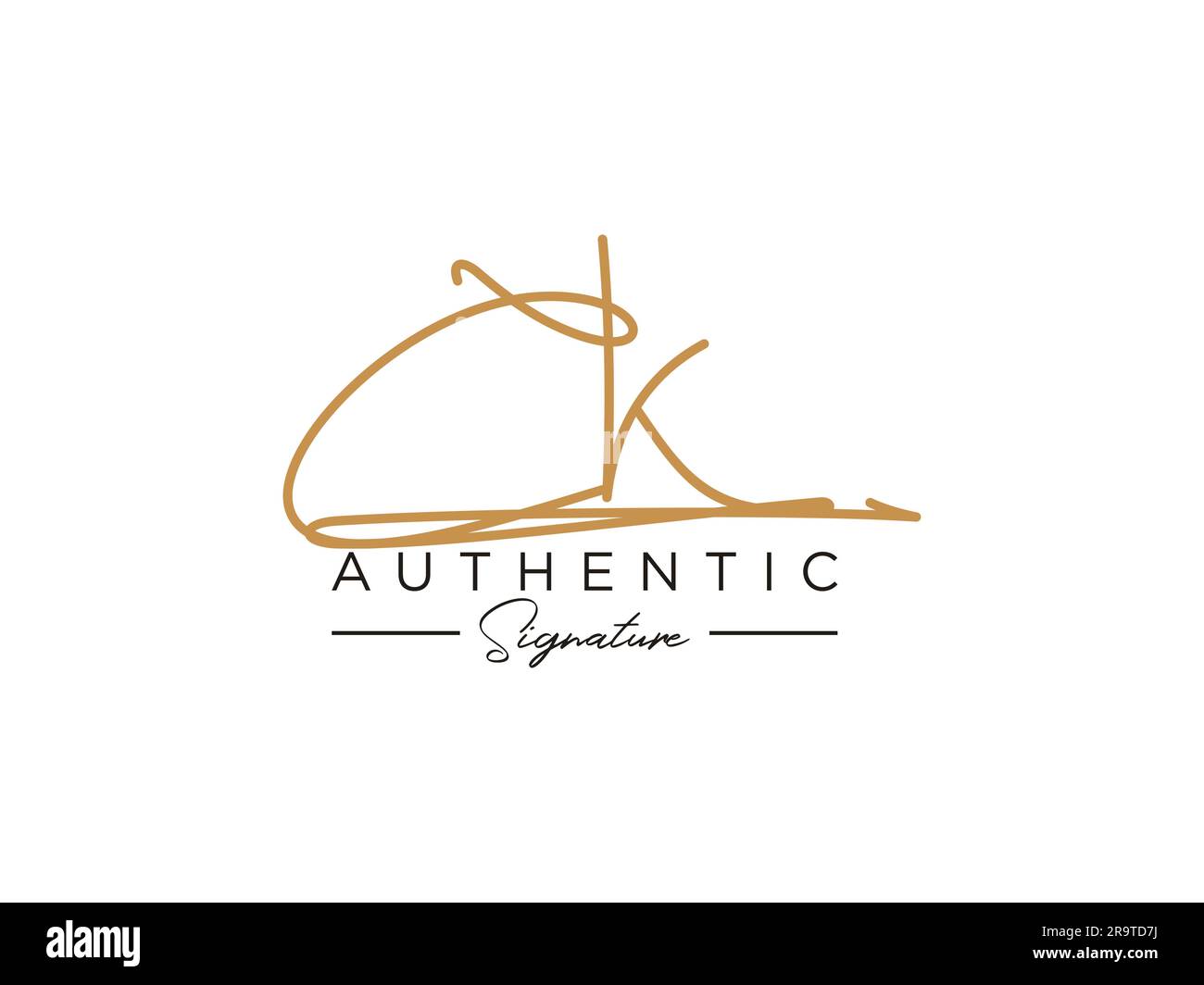 Modèle de logo de signature CK Vector Image Vectorielle Stock - Alamy