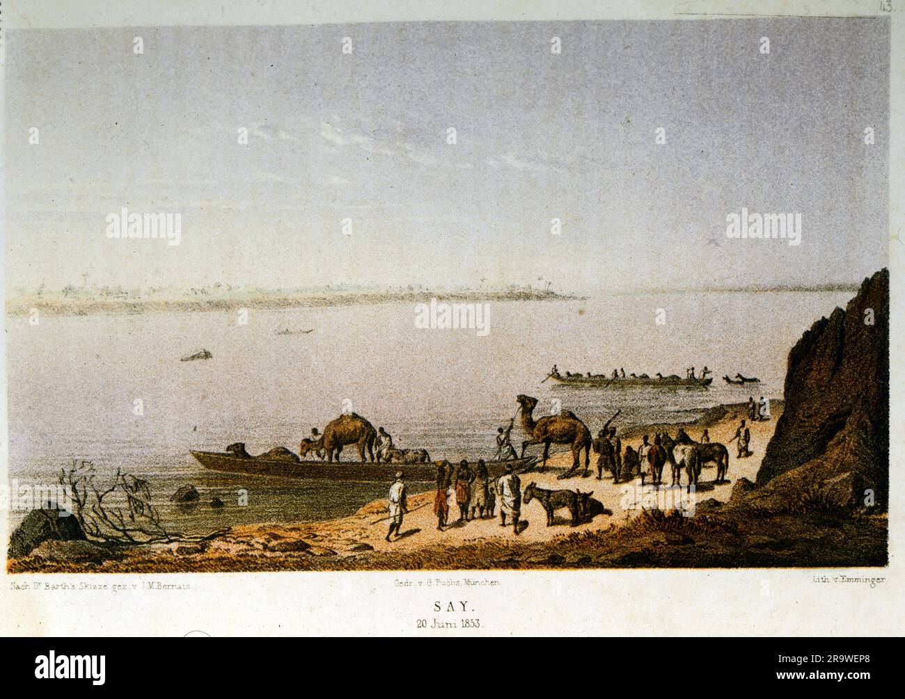 Géographie / voyages, Afrique, paysages, par exemple, 20,6.1853, Basé ...