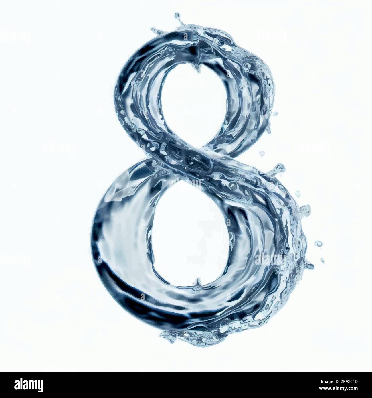 Chiffre huit Banque d'images vectorielles - Alamy