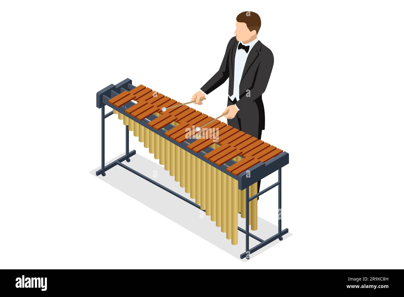 Percussion bars Banque d'images vectorielles - Alamy
