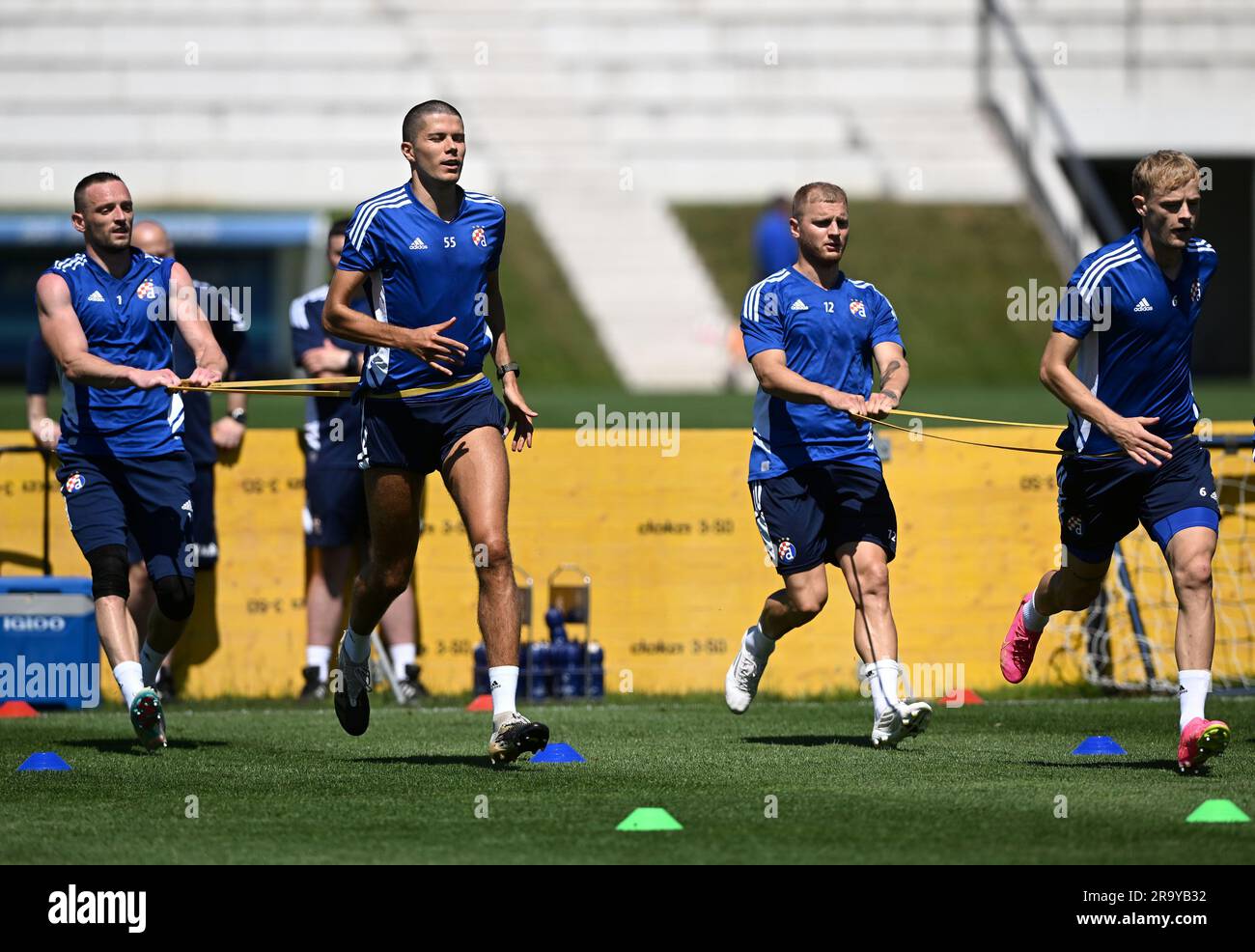 Kranj, Slovénie. 29th juin 2023. Danijel Zagorac, Dino Peric, Petar ...