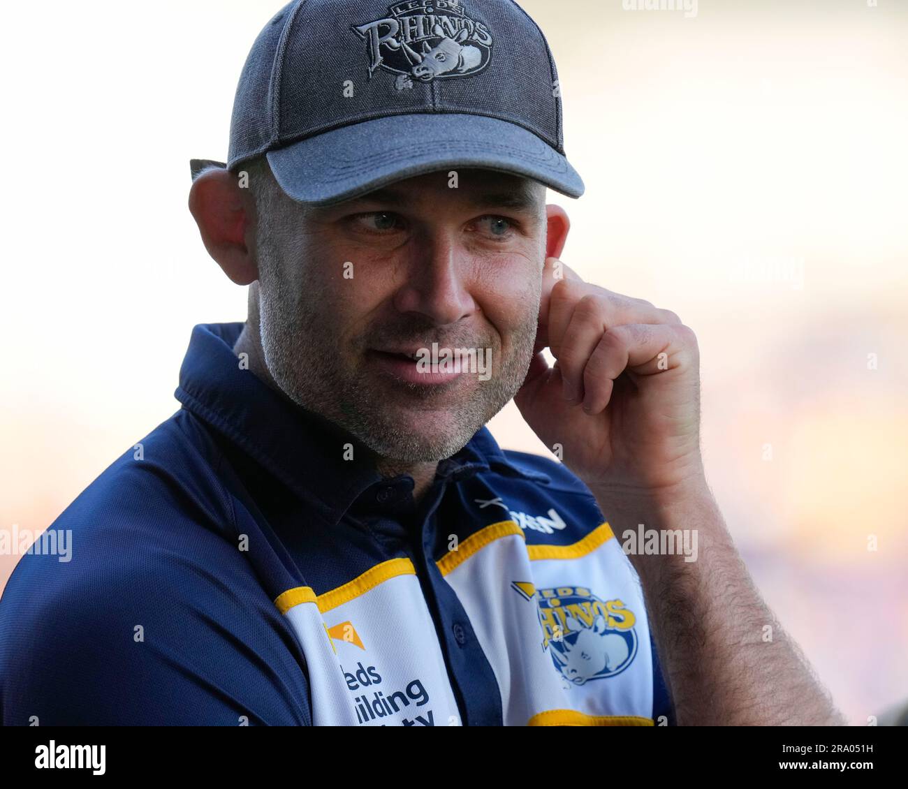 Rohan Smith entraîneur en chef de Leeds Rhinos avant le Betfred Super ...