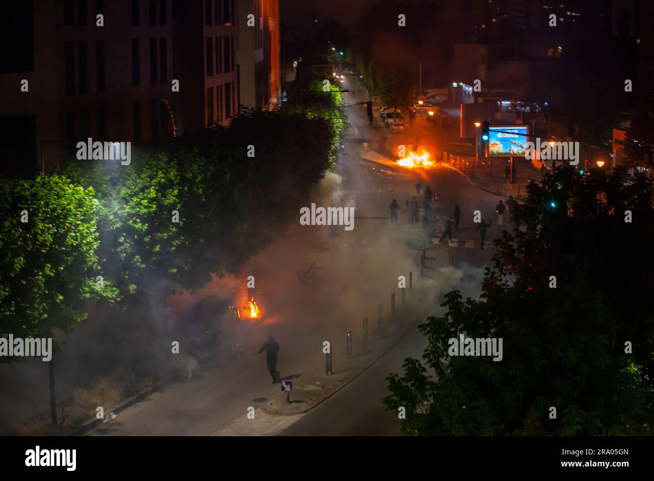 Ile de France Montreuil deuxième nuit d'émeute après la mort de Nahel ...