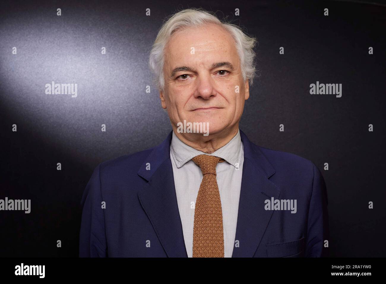 The president of the Madrid Business Confederation-CEOE, poses for ...