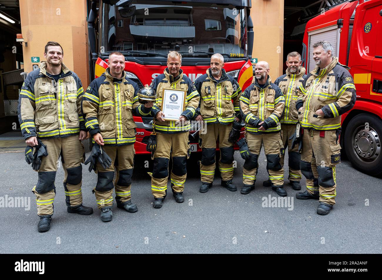 Stockholm, Suède. 30th juin 2023. La caserne de pompiers de Katarina ...