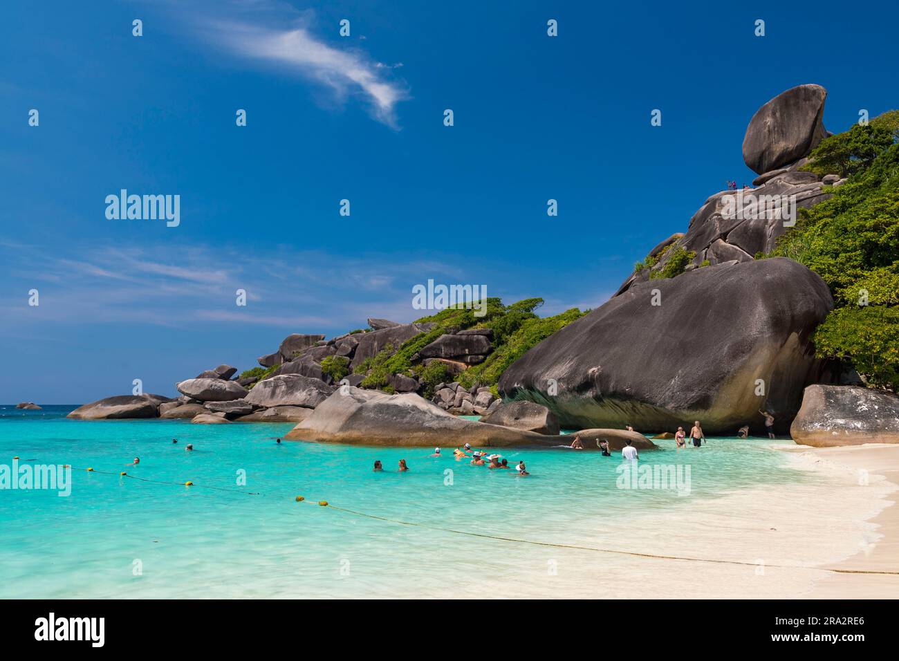 Thaïlande, province de Phang Nga, parc marin national de Similan, île ...