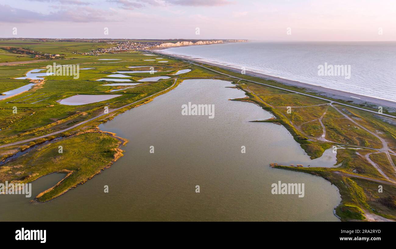 France, somme, Baie de somme, Ault, Cayeux-sur-mer, Le câble d'Ault ...
