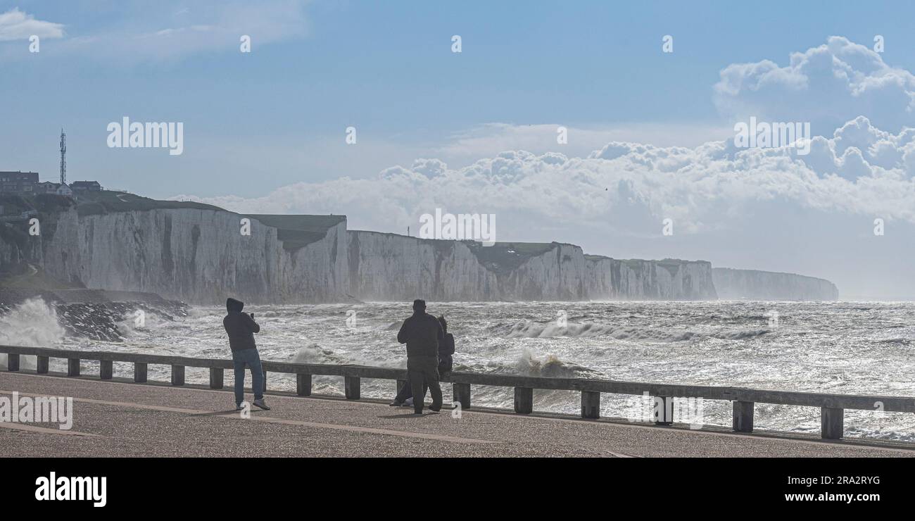 France, somme, Baie de somme, Ault, Storm Noa à Ault, vents à 120 km/h ...