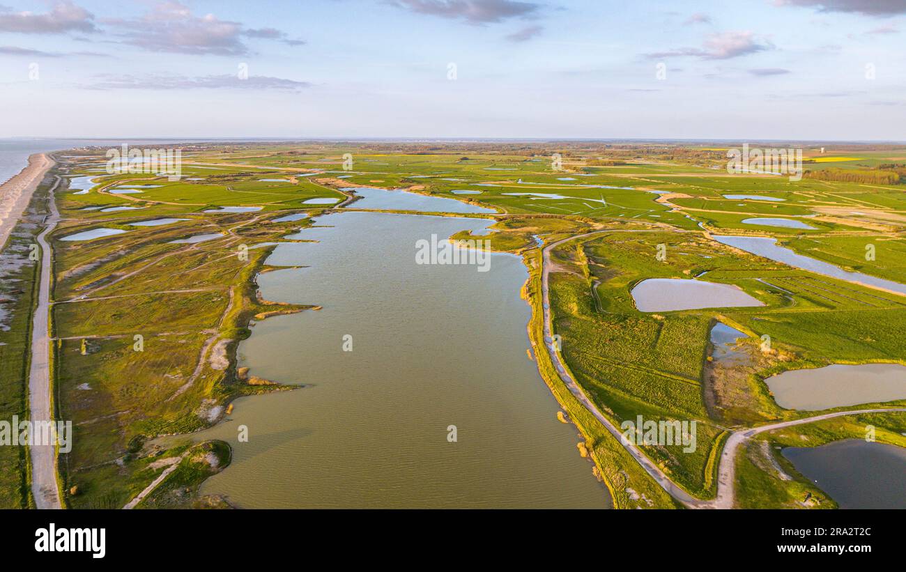 France, somme, Baie de somme, Ault, Cayeux-sur-mer, Le câble d'Ault ...