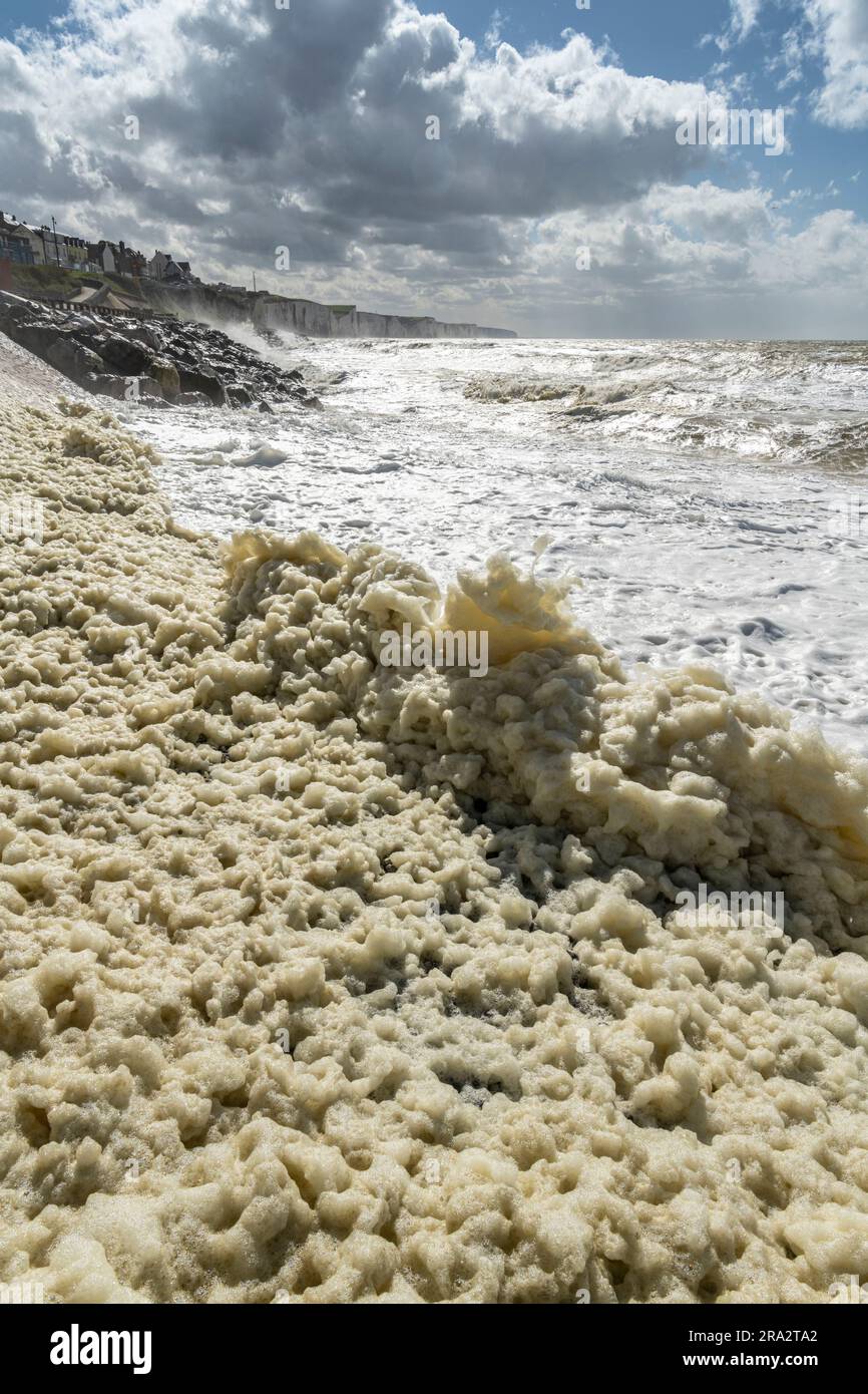 France, somme, Baie de somme, Ault, Storm Noa à Ault, vents à 120 km/h ...