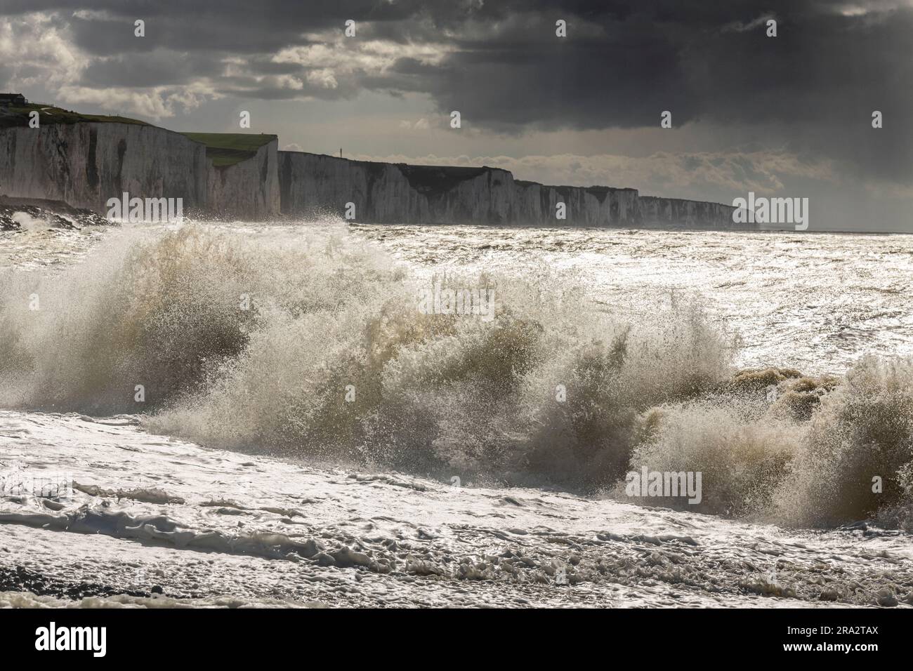 France, somme, Baie de somme, Ault, Storm Noa à Ault, vents à 120 km/h ...