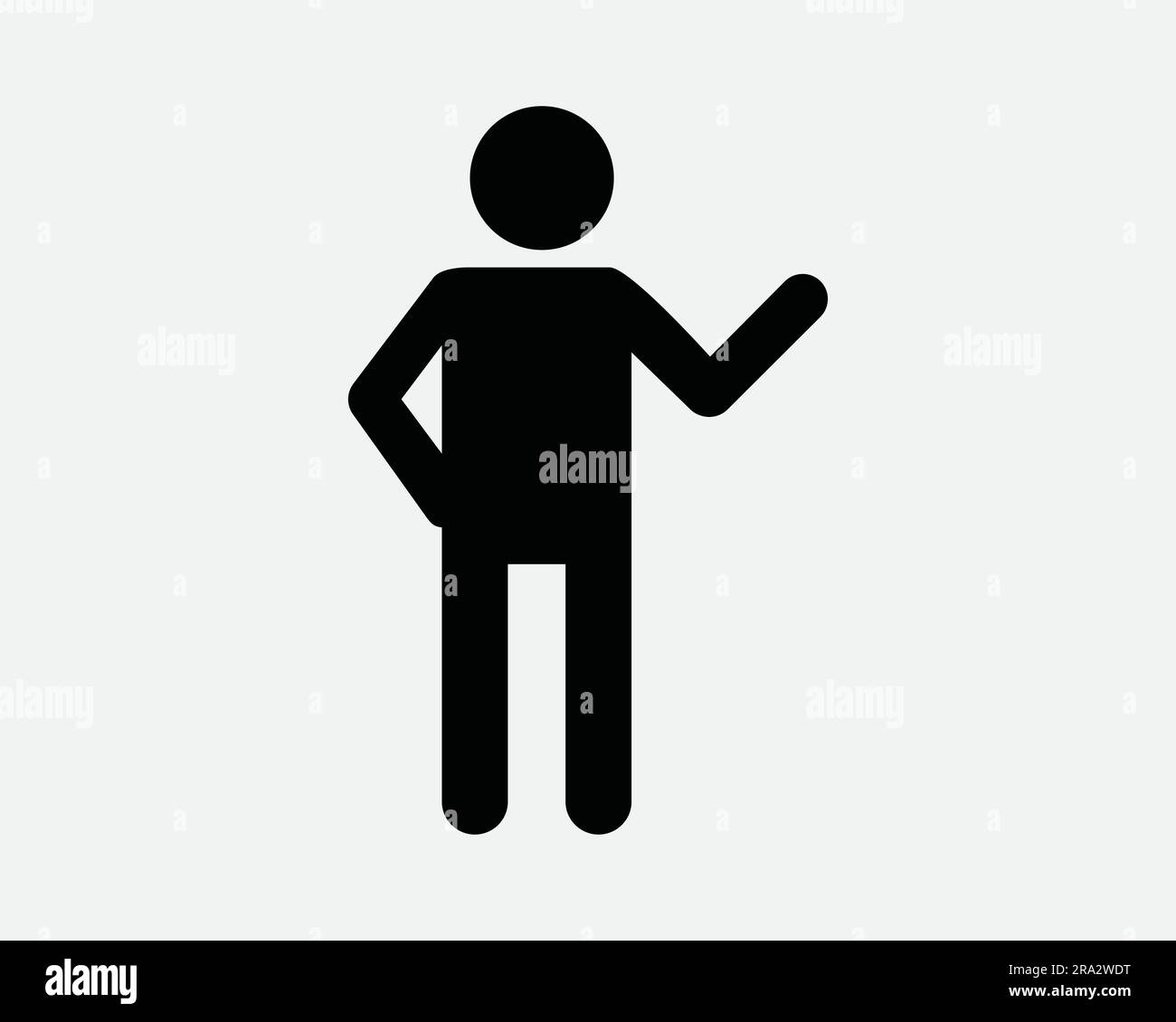 Icône représentant un bâton de la figure. Homme personne personnage ...