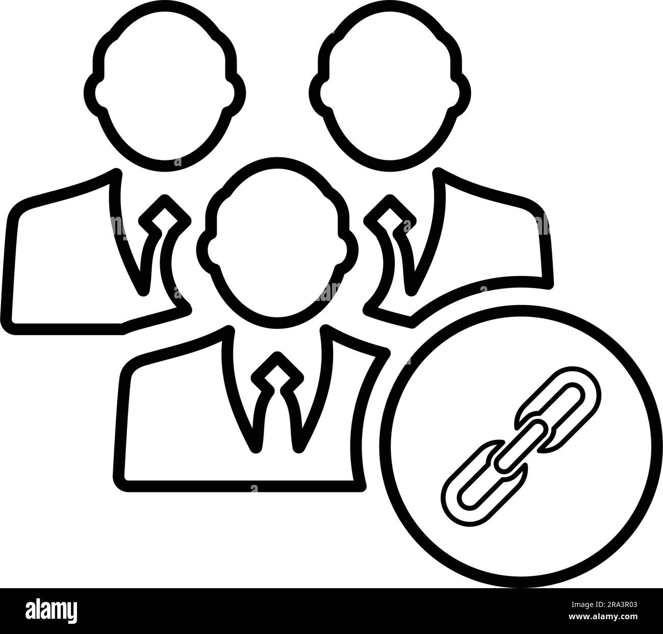 Lien humain Banque d'images vectorielles - Alamy