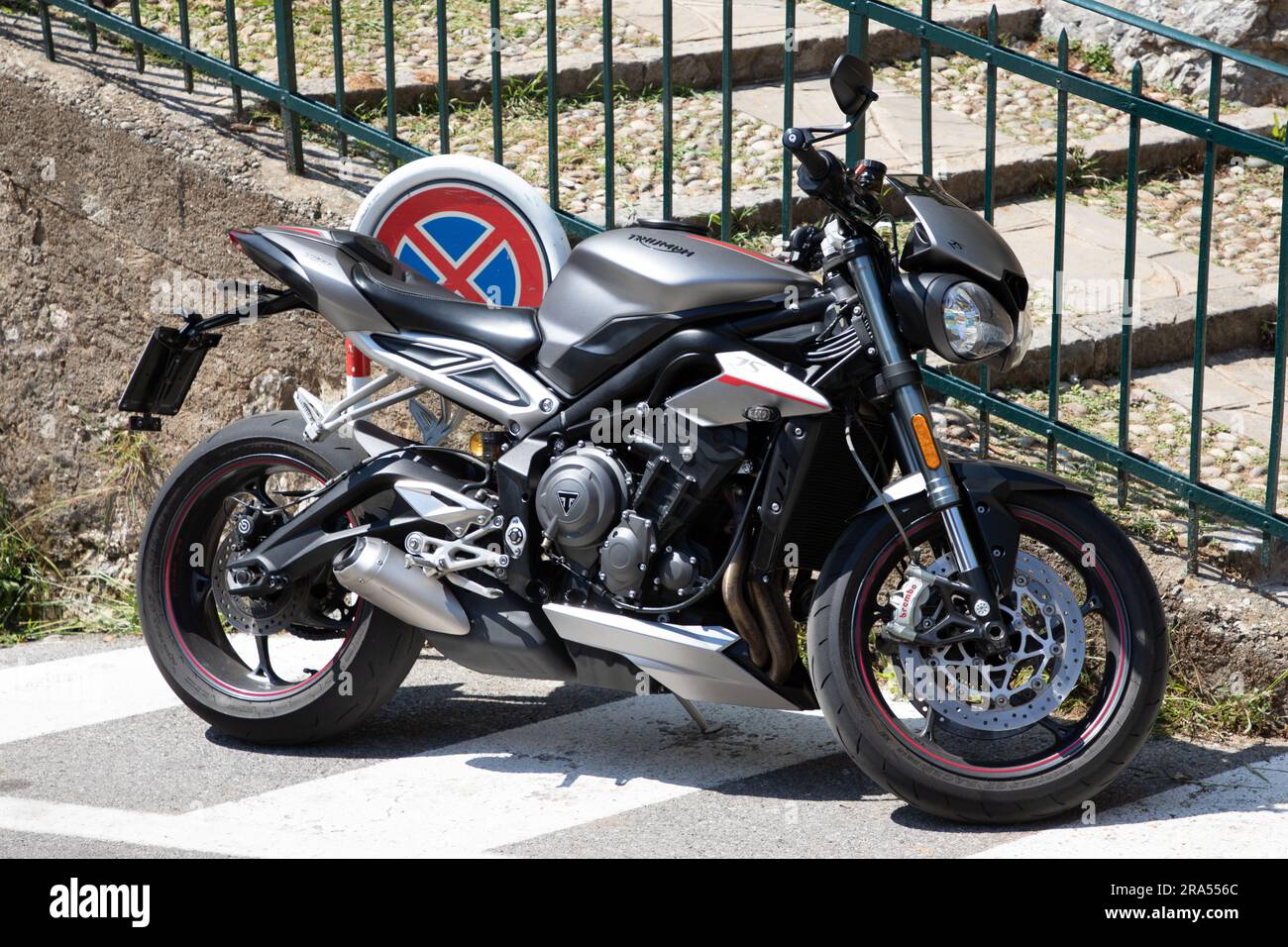 Bordeaux , France - 06 27 2023 : Triumph Street triple r logo marque et ...