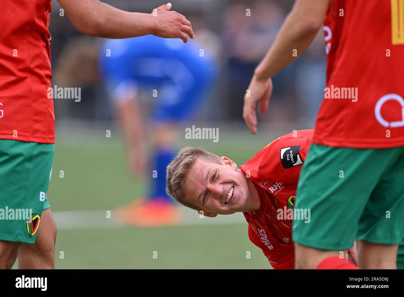 Vincent Koziello (26) d'Ostende en photo célèbre après avoir marqué un ...