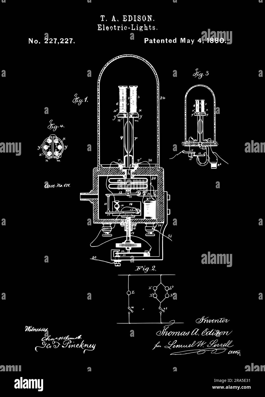 Brevet edison Banque d'images vectorielles - Alamy