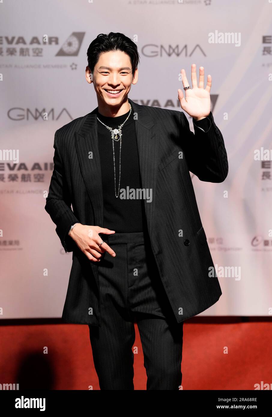 Austin Lin, Taiwanese actor, singer and television host poses for a ...