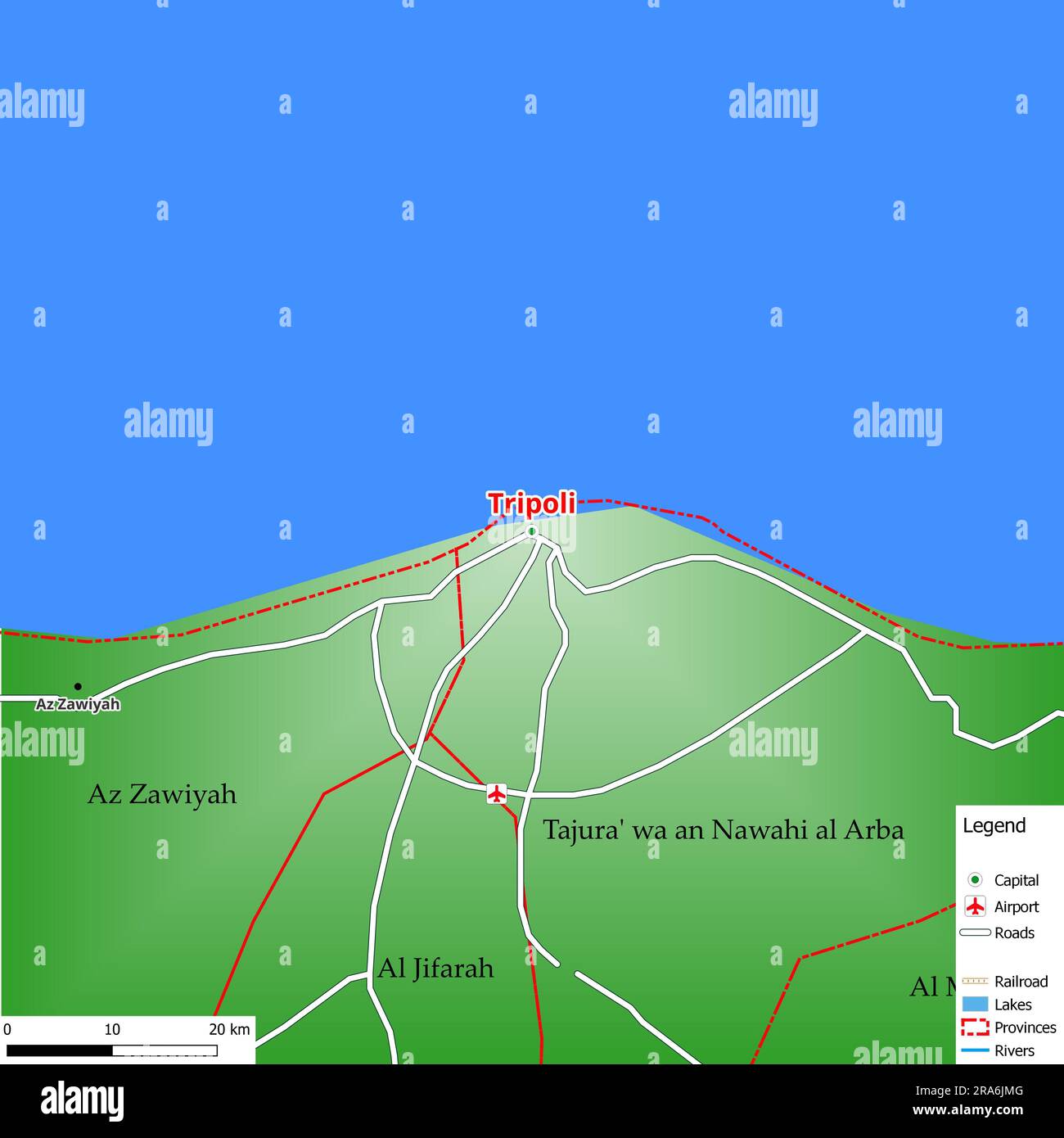 Map of tripoli Banque de photographies et d’images à haute résolution - Alamy