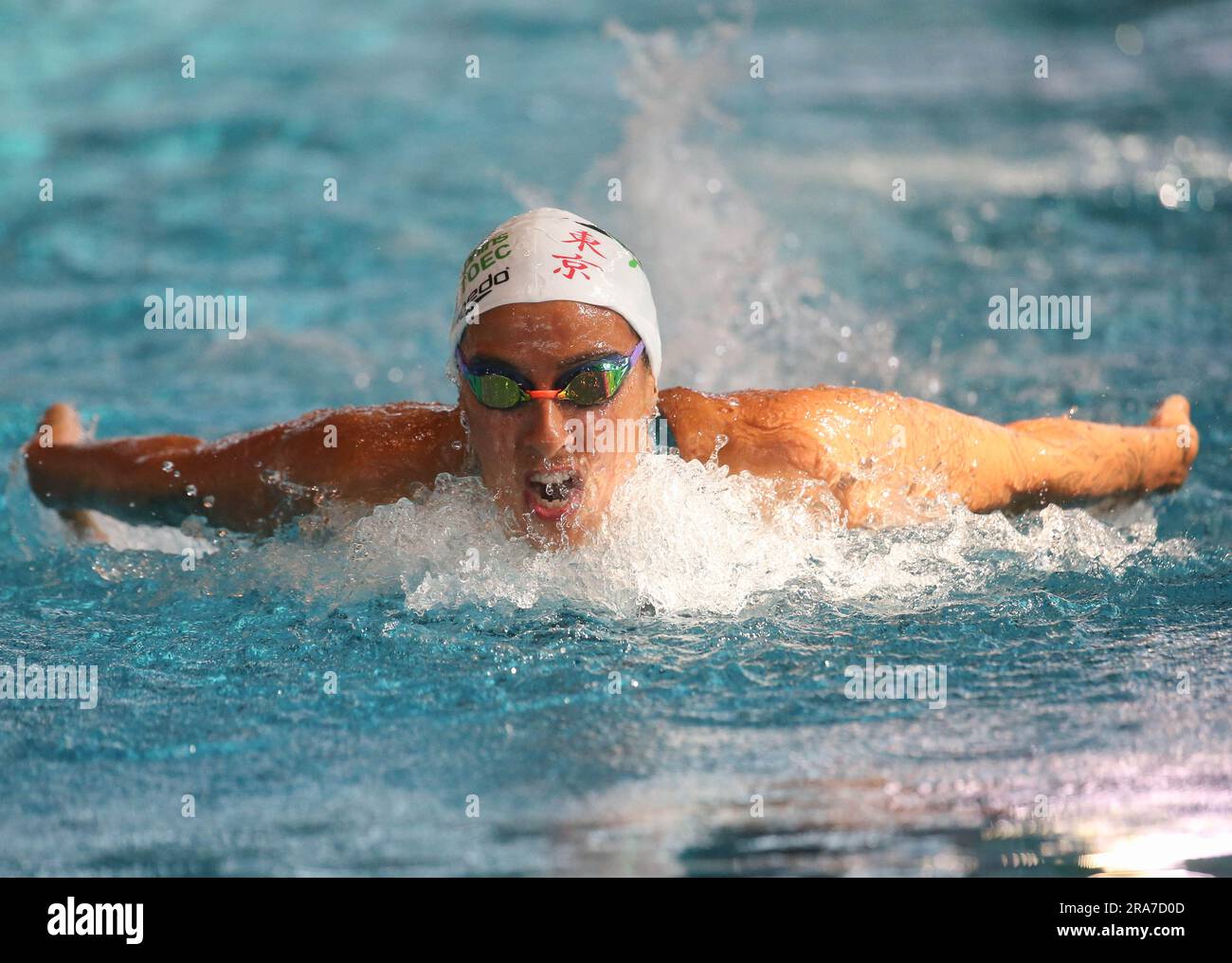 Fantine Lesaffre, femmes chauffe 400 M Medley pendant les Championnats ...